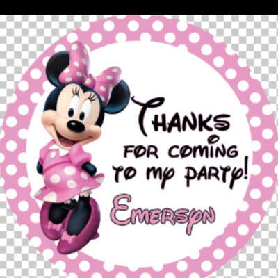 Minnie Mouse Birthday Stickers // Personalized // Printed & Shipped ...