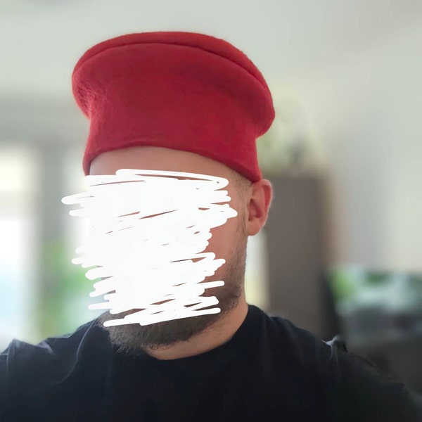 Phrygian Red Felt Wool Hat Medieval Men's and Women's Liberty Cap ...