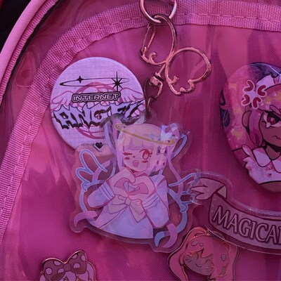 Y2K Internet Angel Devil 45 MM Button Badges / Webcore Aesthetic - Etsy