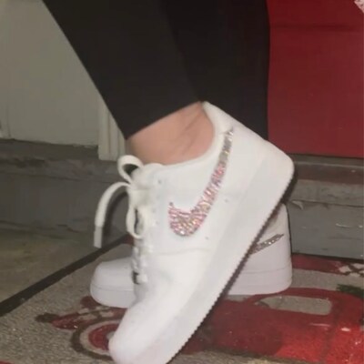 Custom, Hand Painted, White, Timbs, Pearls, Gift, Mid, Boots, Shoes ...