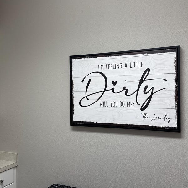 Funny Laundry Sign | Farmhouse Decor Laundry Room Sign | Custom Quote ...