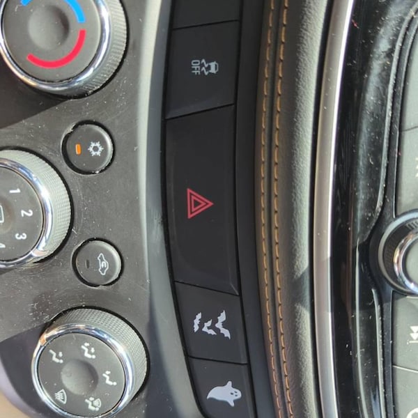 Halloween Decals for Blank Car Buttons, Mini Ghost Decal, Bat Sticker ...