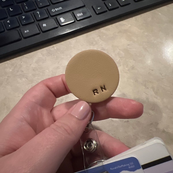 Minimalist Neutral Badge Reels - Handmade Polymer Clay - Etsy