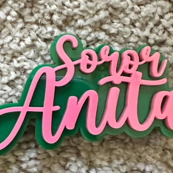 Soror Name Lapel | Soror Badge | Sorority Gift | Probate Gift | Soror ...