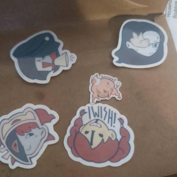 Coral Glasses, Taski Maiden, Ena, Mitu Glossy Sticker, Ena Dream BBQ, 2 ...