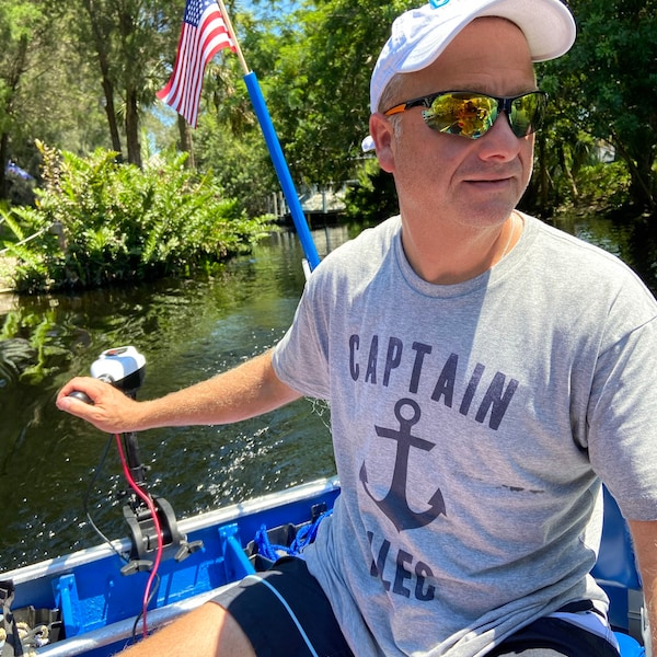 Personalized Boat Captain T-shirt, Captain Tshirt, Premium Ringspun ...