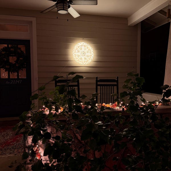 Capiz Shell Star Lantern: 100% LED Parol Tala White 1 - Filipino ...
