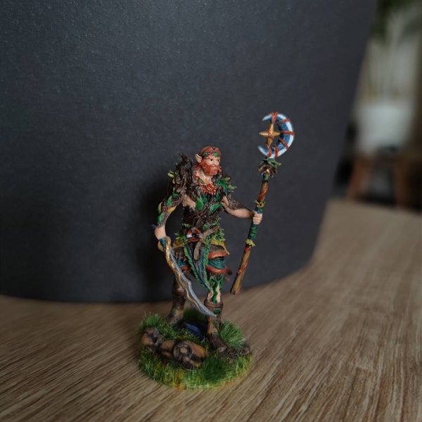 Elf Druid Miniature Wild Mage Mini Dungeons and Dragons Mini RPG ...