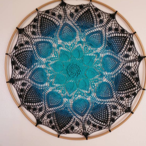 PDF Mandala Crochet Pattern ELEAH | 40 Cm, 15,75 Inch | Boho Decor ...