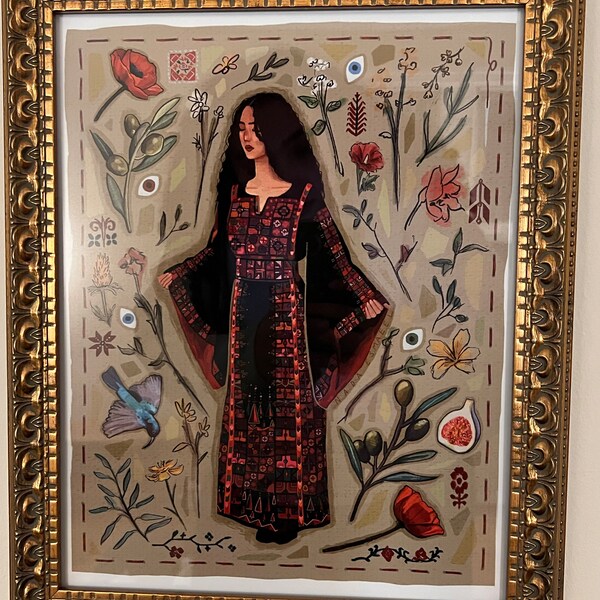 Palestinian Mosaic - Art Print | Palestine Art | Palestinian Women Art ...