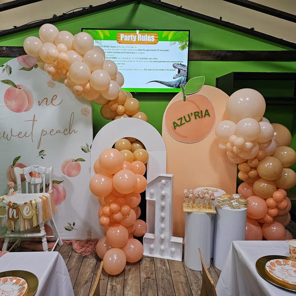 One Cool Guy Foam Board Arch Backdrop Set, Smiley Face Theme Birthday ...