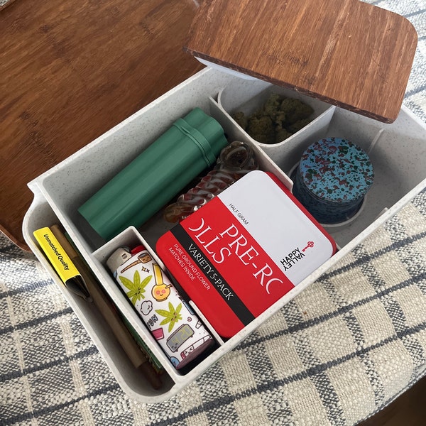 Cubbi Glass Stash Box - Smell Proof Airtight Jars - Funky Glass Stoner ...