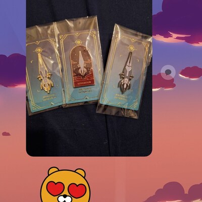 Xenoblade Enamel Pin Hard Metal Rose Gold Monado Enamel Pin - Etsy