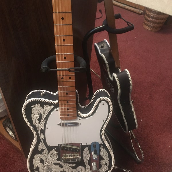 Fender Squier Classic Vibe Telecaster Tele W/custom-made, Hand-tooled ...