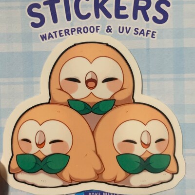 Raichu Peeker Sticker 5, Kawaii Kanto Pokemon Sticker, Cute Waterproof ...