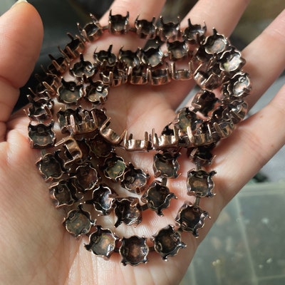 12x12mm Empty Earring Leverback Setting, Cup Chain Earrings, Bright ...