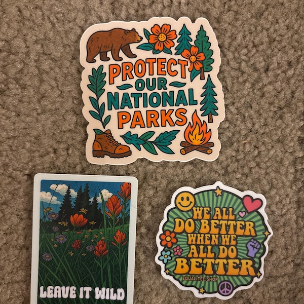 Save Our National Parks Stickers, Protect Public Media, Protect Our ...