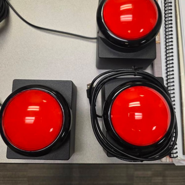 The Big Button - Red - Etsy