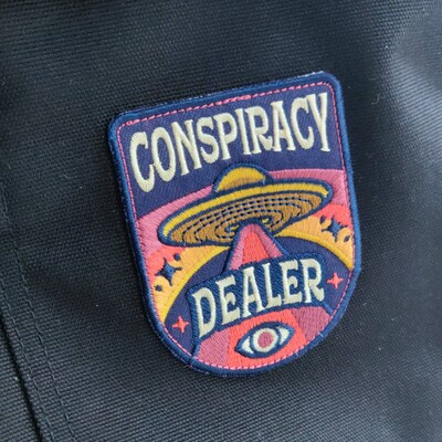 Conspiracy Dealer Patch Metaphysical Fashion Accessory 3 Iron on ...