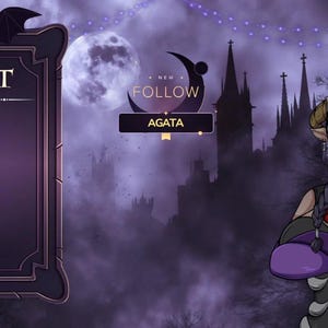 Spooky Notes: Stream Schedule Template Cute Purple/grey Halloween ...
