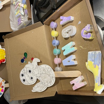 Beach Sea Theme Paint Your Own Kit, Craft Set, Ceramic Craft Kit ...