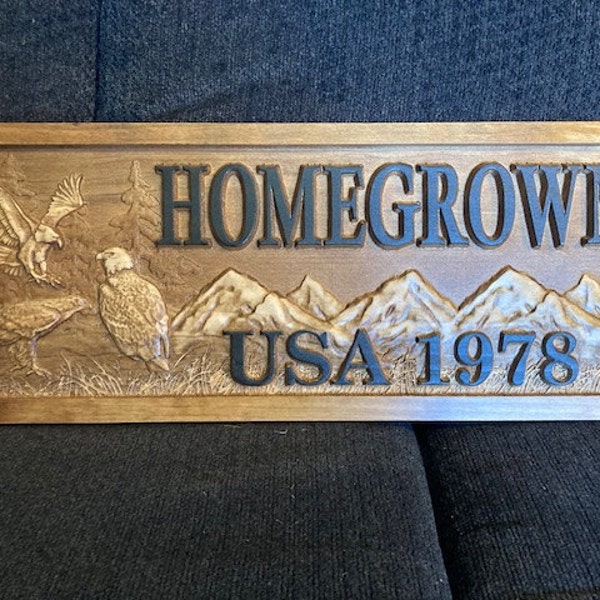 Custom Eagle Sign | American Eagle Wall Art | Front Door Sign | Front ...