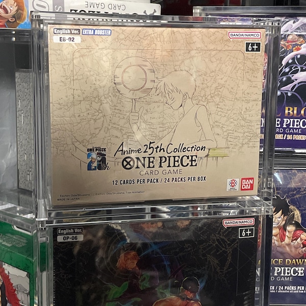 One Piece Card Game Booster Box Acrylic Case (OP04, OP05, OP06, EB01 ...