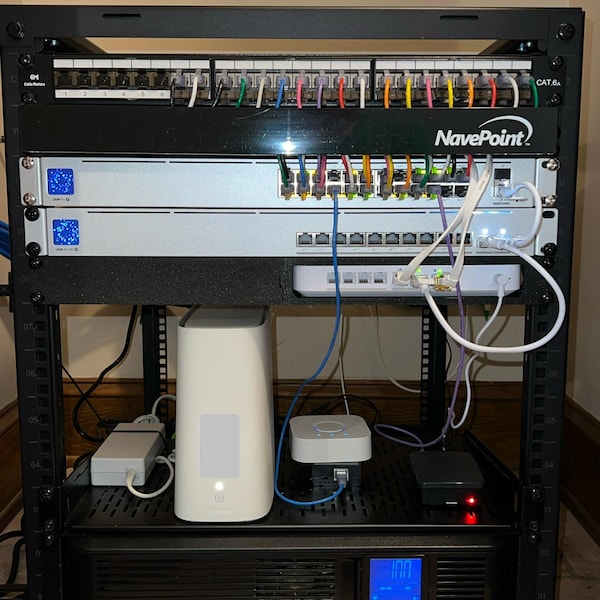 Ubquiti- Unifi 1U 19-inch Rack Mount for Ucg-fiber & Unifi Flex 2.5G 8 ...