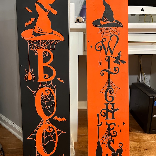 Halloween Porch Sign SVG Bundle, Halloween Porch Signs Svg, Halloween ...
