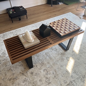 Short Nelson Bench in Ultra-matte Black. Entryway Bench, Mudroom Bench ...