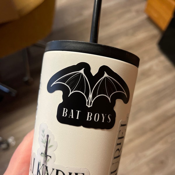 Bat Boys ACOTAR Waterproof Sticker | Illyrian Wings | Black | Night ...