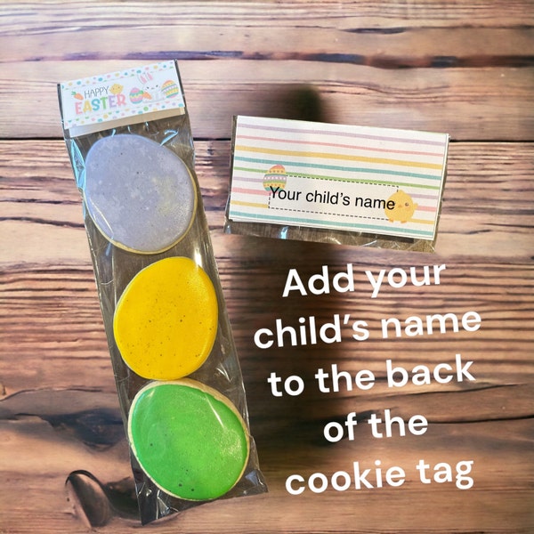 Easter Treat Bag Topper, Easter Cookie Bag TOPPERS, Treat Bag Topper ...