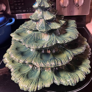 Duncan Hors D’oeuvre Deviled Egg Ceramic Christmas Tree in a Beautiful ...