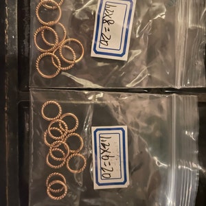 10 Set Multi Ring Stack for Stretched Ears.stackable Gauges Jewelry/ Alternative.twist Rope ...