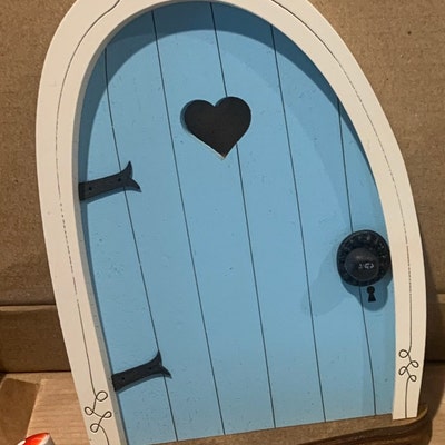 Fairy Door 'bella' in Blue Blue Fairy Door Fairy Door for Tree Fairy ...
