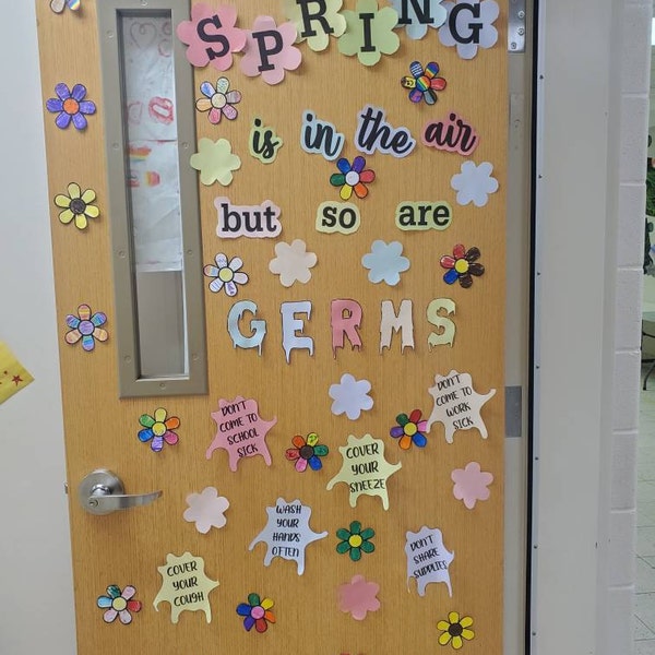 Spring Health Habits Bulletin Board/door Decor Kit for Nurses' Office ...
