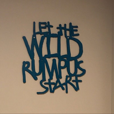 Let the Wild Rumpus Start Wood Wall Art, Where the Wild Things Are ...