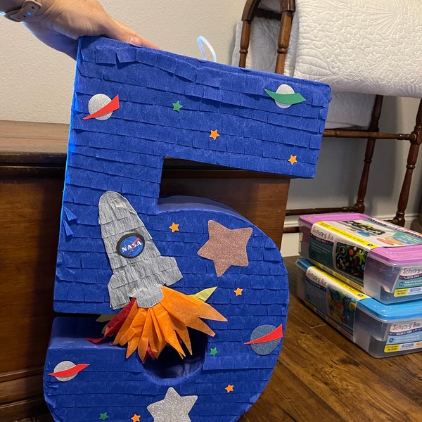 Space Number Pinata - Etsy