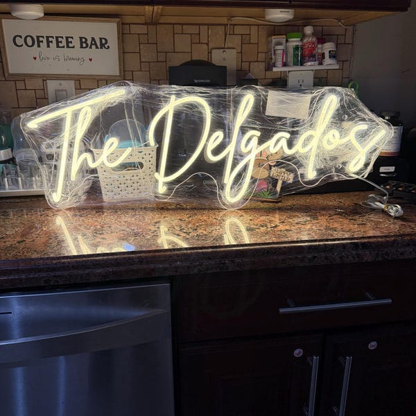 Custom Wedding Neon Sign, Battery Operated Upgrade Available | Wedding ...