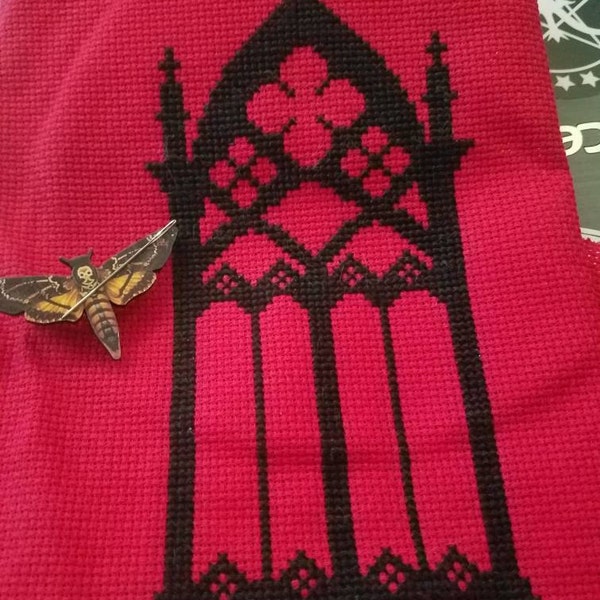 Gothic Cathedral Window Gothic Cross Stitch Pattern Gothic Architecture ...