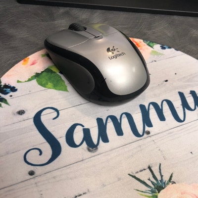 Custom Mouse Pad. Personalized Mouse Pad. Floral Mouse Pad. Office ...