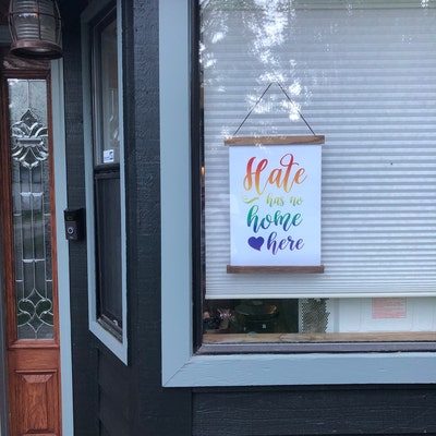 Hate Has No Home Here, Equal Rights Print, LGBTQ Art, Classroom Poster ...