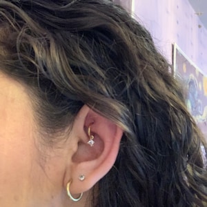 16g Bar 6 8 10 implant Grade Titanium Rook Daith Vertical Labret - Etsy