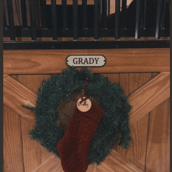 Personalised Stable Door Name Plate | Classic Design | Stall Door Sign ...