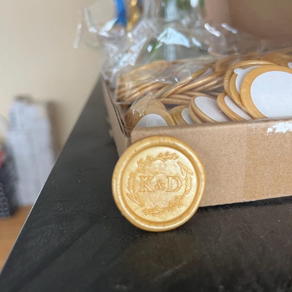 Custom Wax Seal Logo Stickers,40+ Logo Series Designs,handmade Self ...