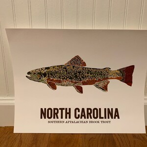 Tennessee State Fish Map art Nature Outdoor art Vintage Map | Etsy