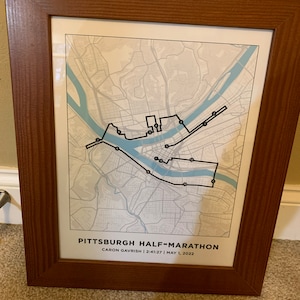 Dallas Marathon Course Map Personalized Dallas Marathon Route Map ...