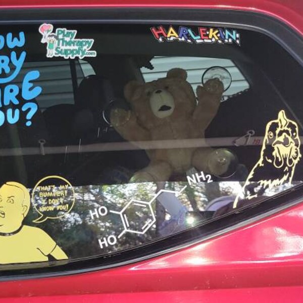 Ewok Bear Spear Forest Warrior Custom Vinyl Sticker Decal for Car Truck ...