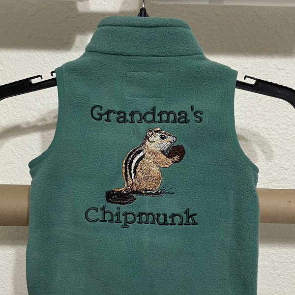Chipmunk - Machine Embroidery Design - Etsy