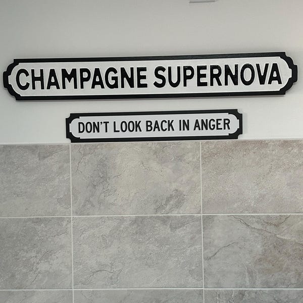 Oasis Inspired Wonderwall Street Slogan Sign **new Larger Size Now ...